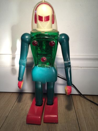 VINTAGE Dux Astroman Robot with Original Dome 50s All four actions work ...