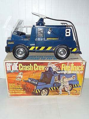 ULTRA RARE 1967 GI JOE CRASH CREW FIRE TRUCK + ORIGINAL BOX WITH ...