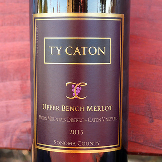 Ty Caton 2015 Moon Mountain District Sonoma County Upper Bench Merlot
