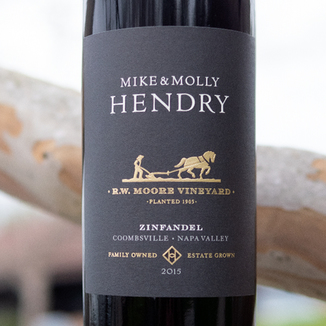 Mike & Molly Hendry Winery 2015 R.W. Moore Vineyard Coombsville Napa ...