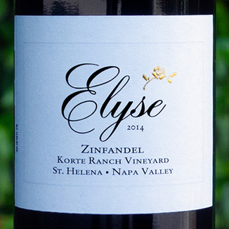 Elyse Winery 2014 'Korte Ranch' St. Helena Napa Valley Zinfandel