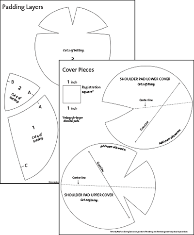 Custom Shoulder Pad Pattern - Threads