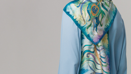 Create Elegant Dyed Designs on Silk - Threads