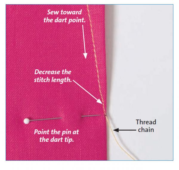3 Techniques for Stitching to a Dart Point - Threads