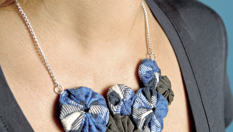 How to Make a Yo-Yo Necklace - Threads