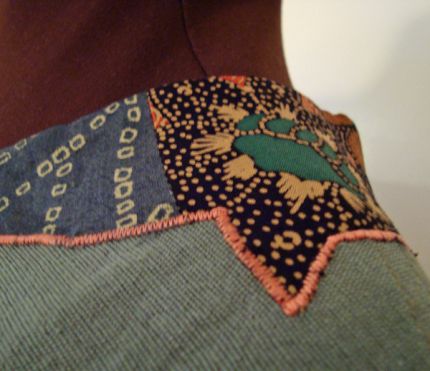 Piece a Binding then Machine Applique it in Place - Threads