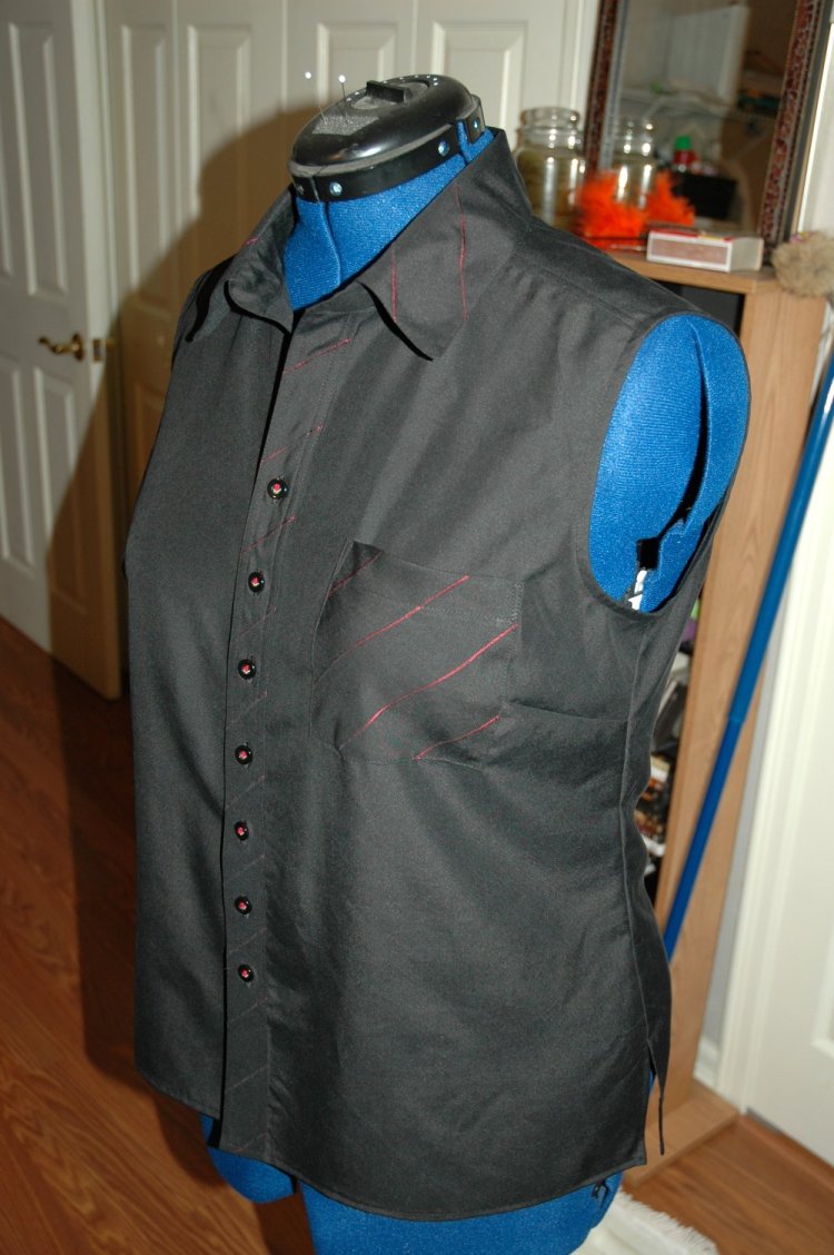 Pulled-Thread Silk Blouse - Threads