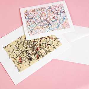 Stray threads become artistic cards - Threads