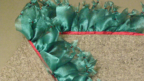 Organza beaded "feather" edge - Threads