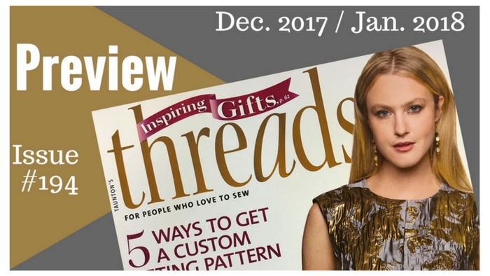 Latest Threads Magazine Dazzles with In-depth Sewing Instruction, Ideas ...