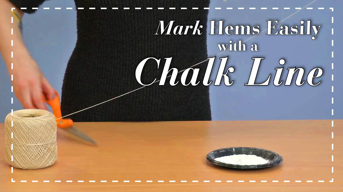 Chalk Line for Marking a Hem - Threads