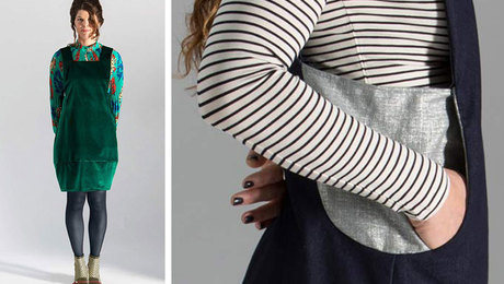 Pattern Review: Sew Different Scoop Pinafore - Threads