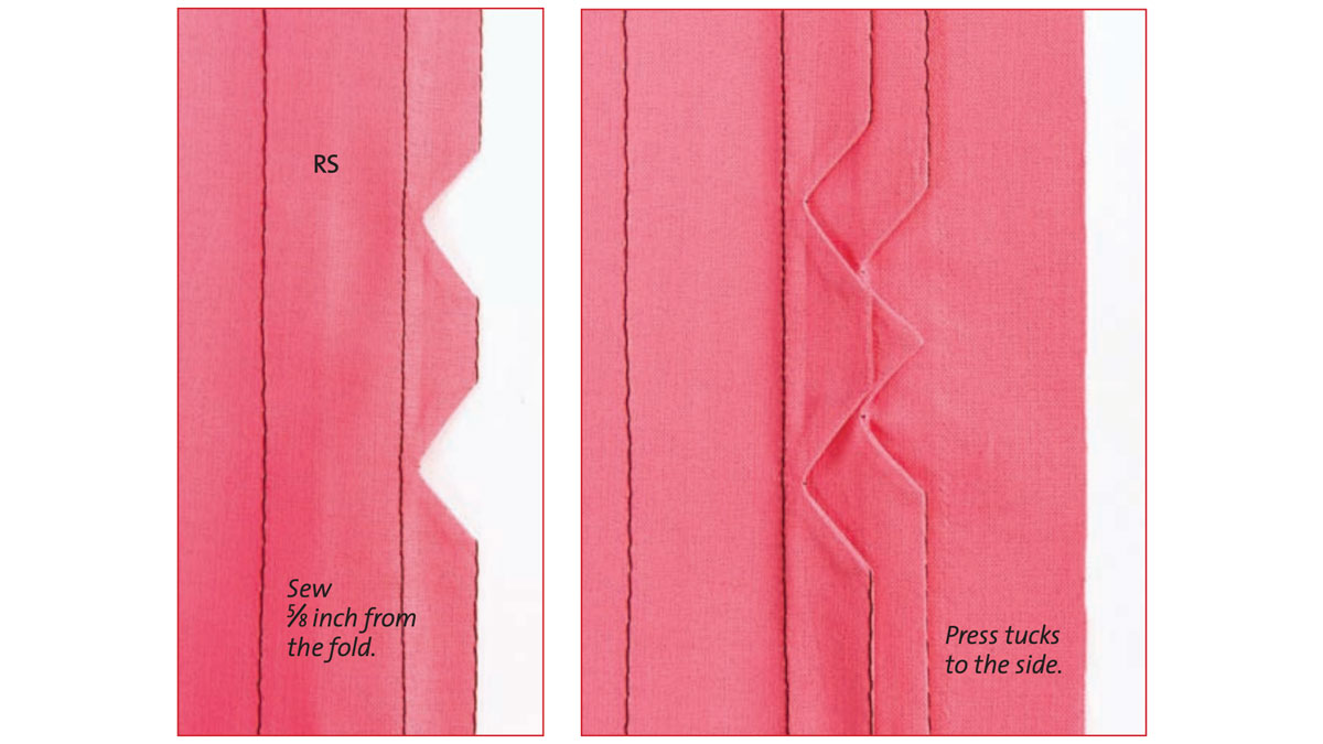 How to Sew Decorative Tucks - Threads
