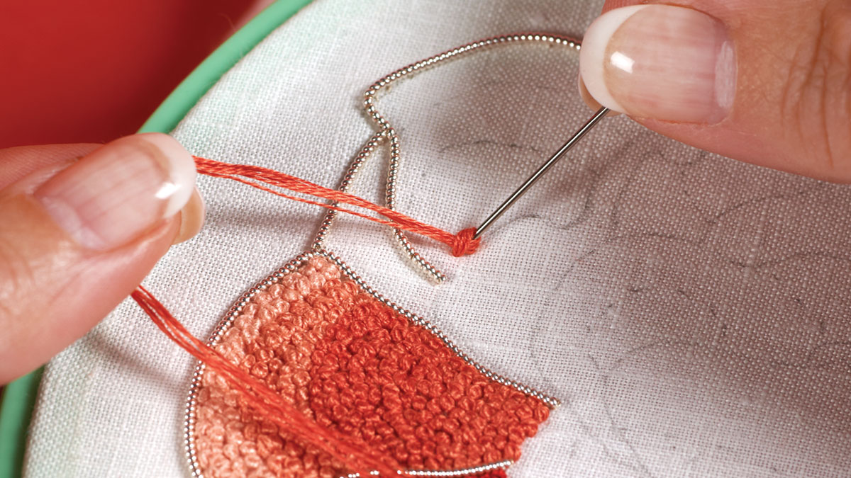 How to Sew a French Knot - Threads