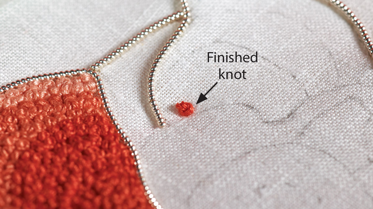 How to Sew a French Knot - Threads