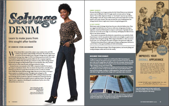 How to Sew DIY Selvage Jeans - Threads