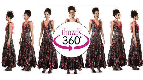 Volcano-Inspired Gown | 360-Degree View - Threads