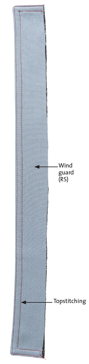 Enhance a Zipper Closure with a Chic Wind Guard - Threads