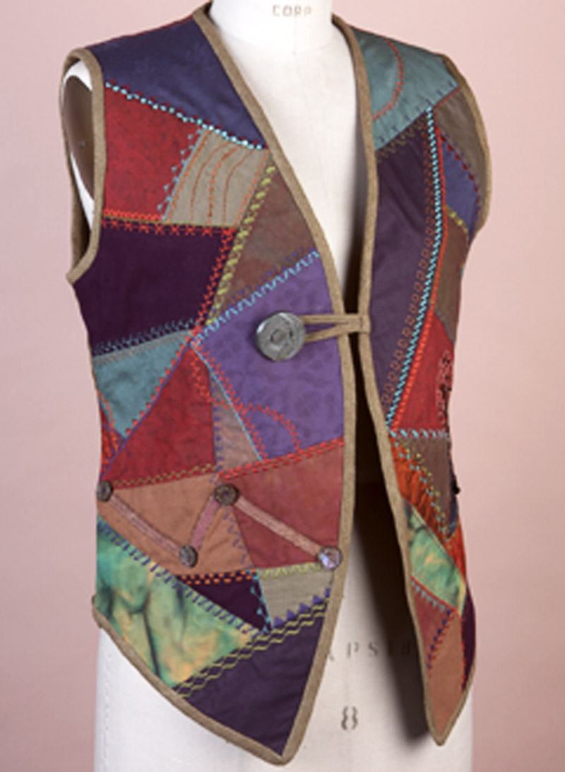 Learn How to Make Crazy Patchwork Garments with a Sewing Machine