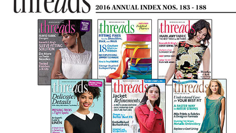 Download the 2016 Threads Annual Index - Threads