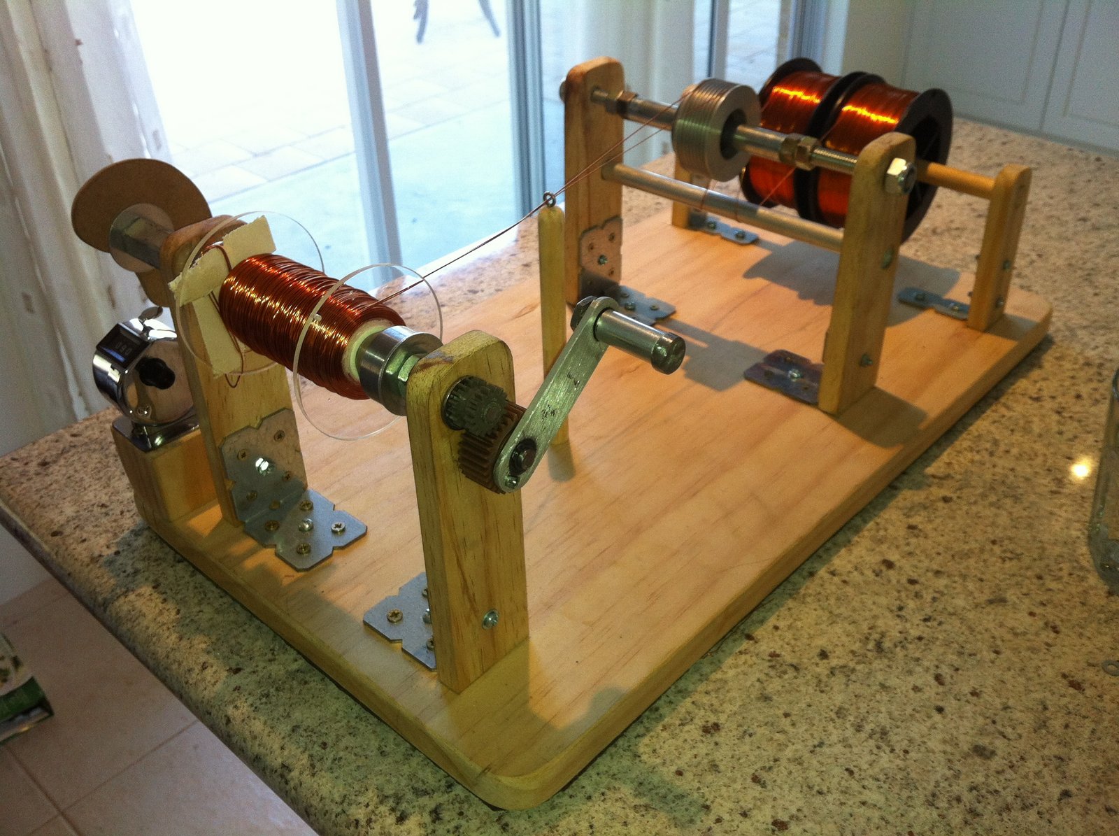 Finished building my first Bifilar and Trifilar coil winding machine.