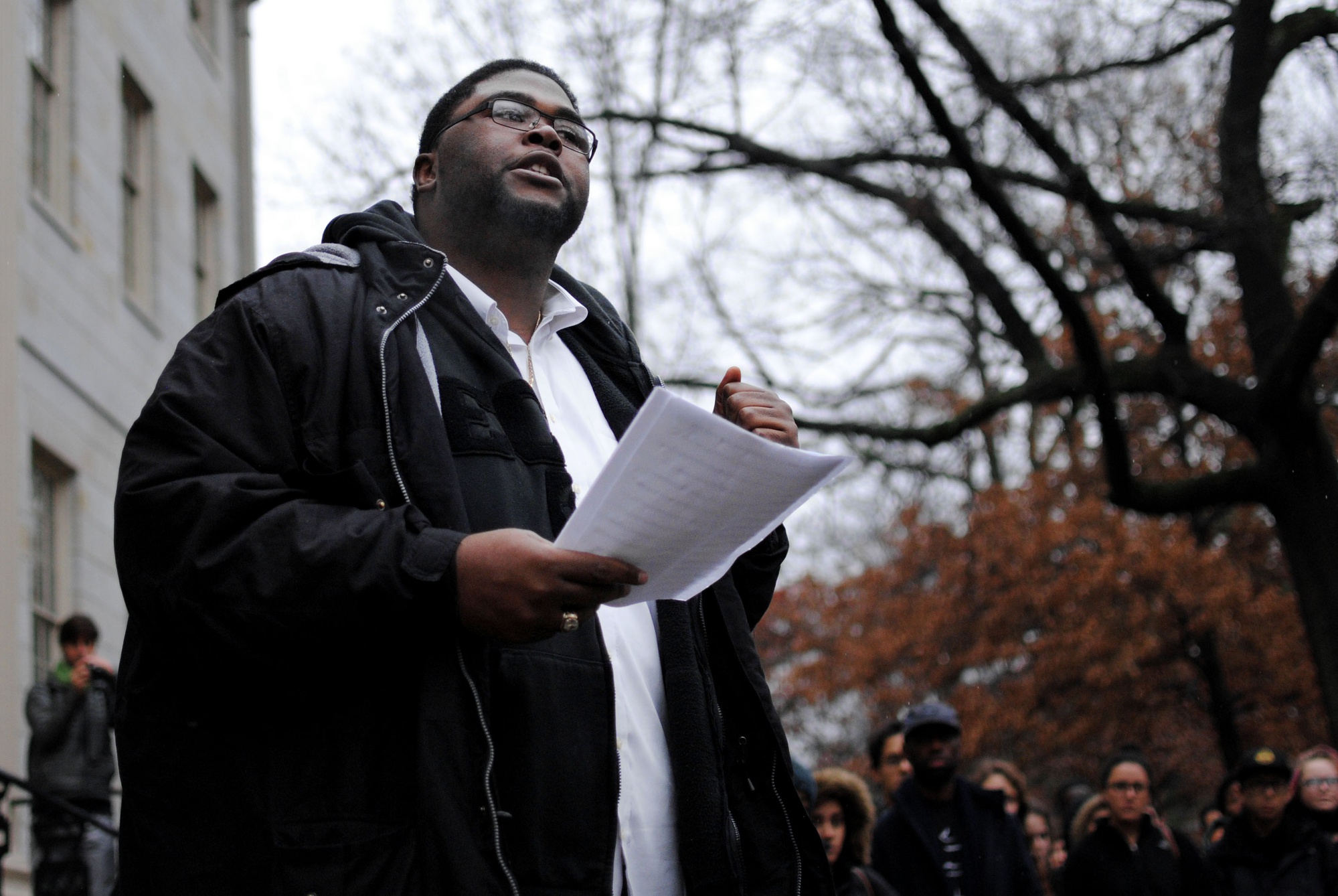 Protesting Ferguson Decision, Hundreds Rally in Yard | News | The ...