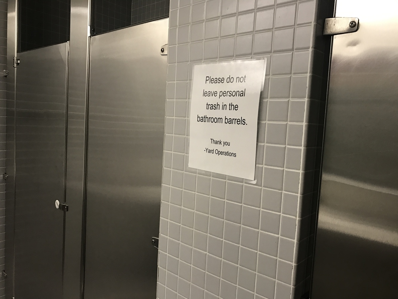 Bathroom Sign | Flyby | The Harvard Crimson