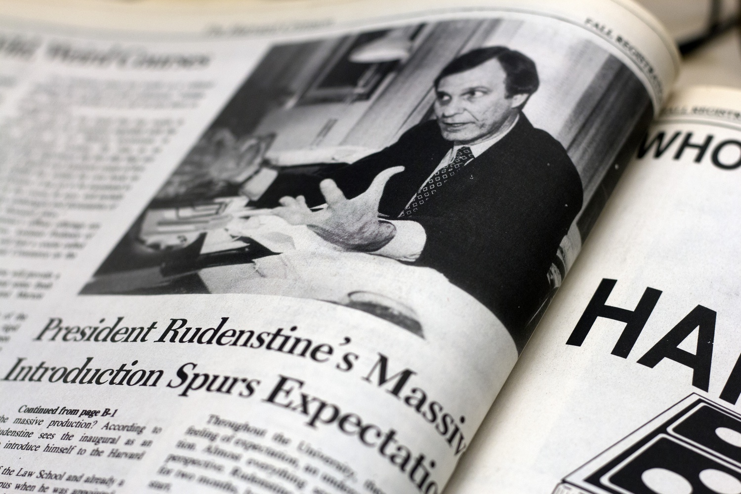 Rudenstine's Introduction | Multimedia | The Harvard Crimson