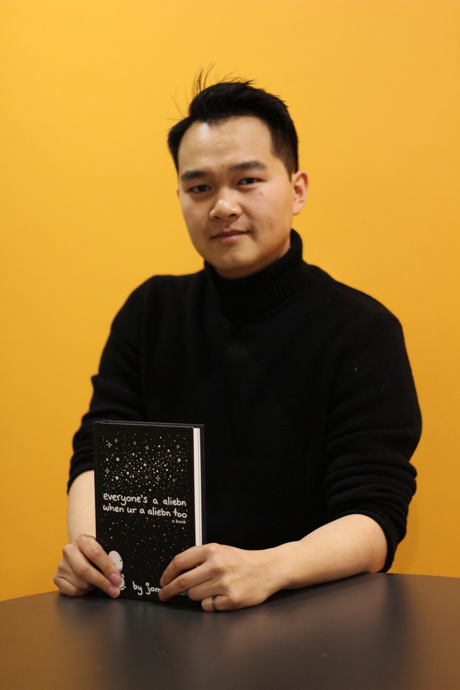 Jonny Sun with Book | Magazine | The Harvard Crimson