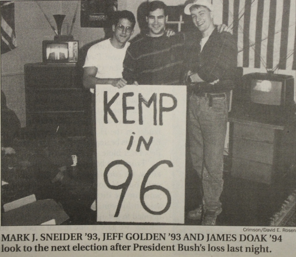 Clinton Wins in 1992 | News | The Harvard Crimson