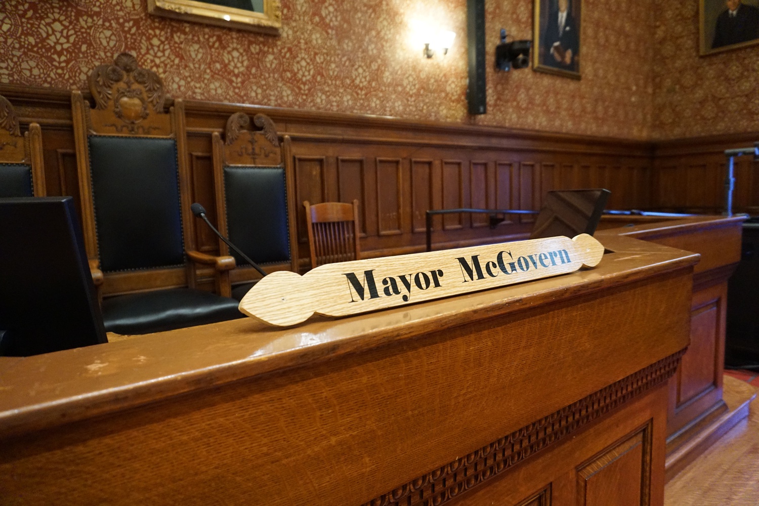 Mayor McGovern Name Plate | News | The Harvard Crimson