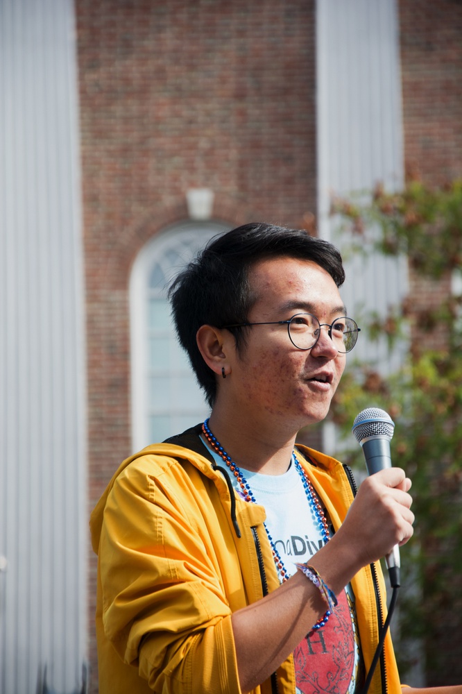 PE: Thang Diep DefendDiversity Rally | Multimedia | The Harvard Crimson