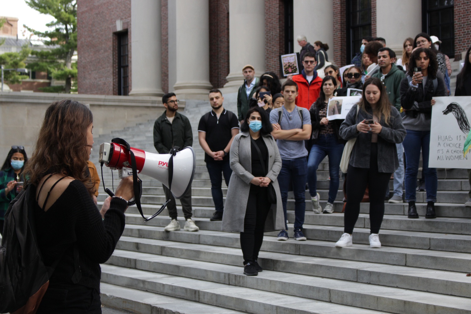 Alaha Nasari '24 Leads Iranian Women Rally | News | The Harvard Crimson