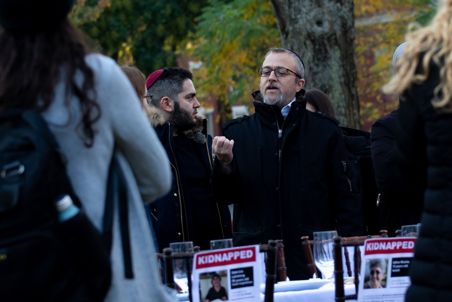 Rabbi Hirschy Zarchi Speaks at Harvard Yard Shabbat Table Installation ...