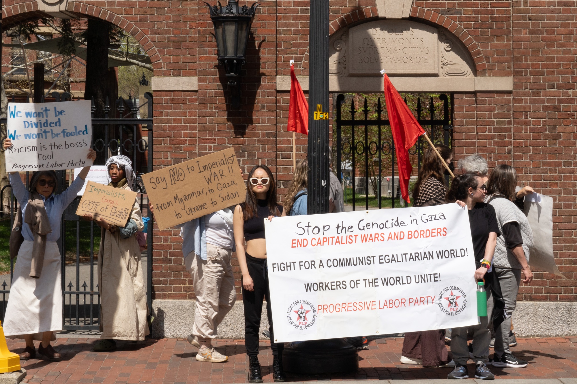 Progressive Labor Party Organizes Solidarity March With Harvard Yard ...