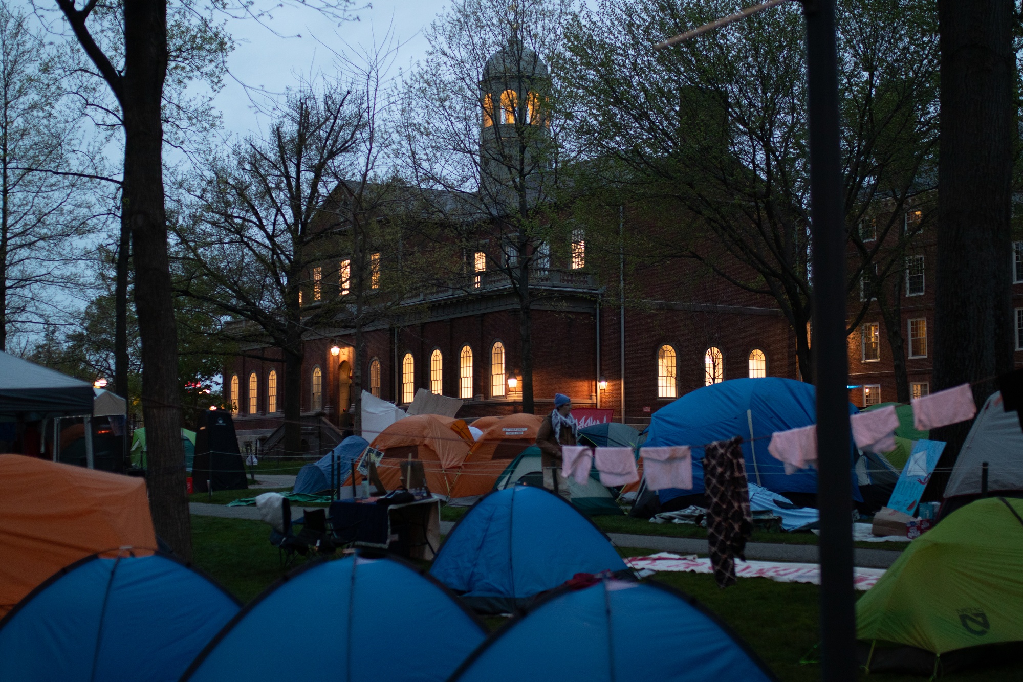 Harvard Hall Final Exam Locations Changed as Harvard Yard Encampment ...