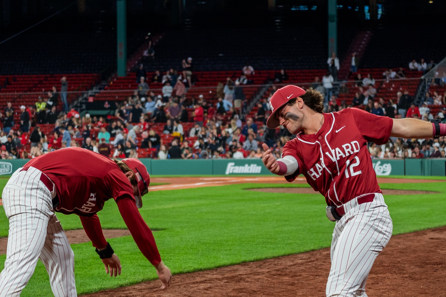 Cooper and Rickheim Stretching | Multimedia | The Harvard Crimson