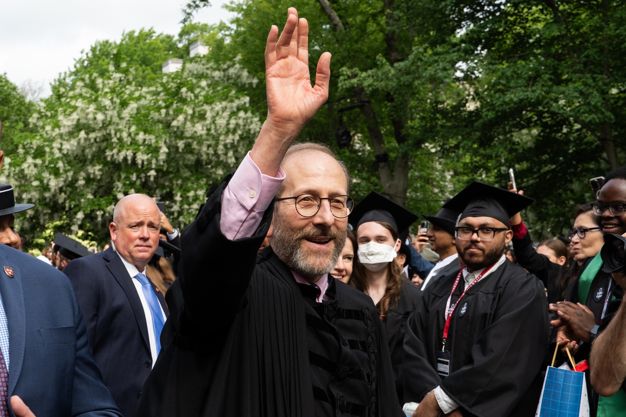 Garber Begins Address to Thunderous Applause | News | The Harvard Crimson