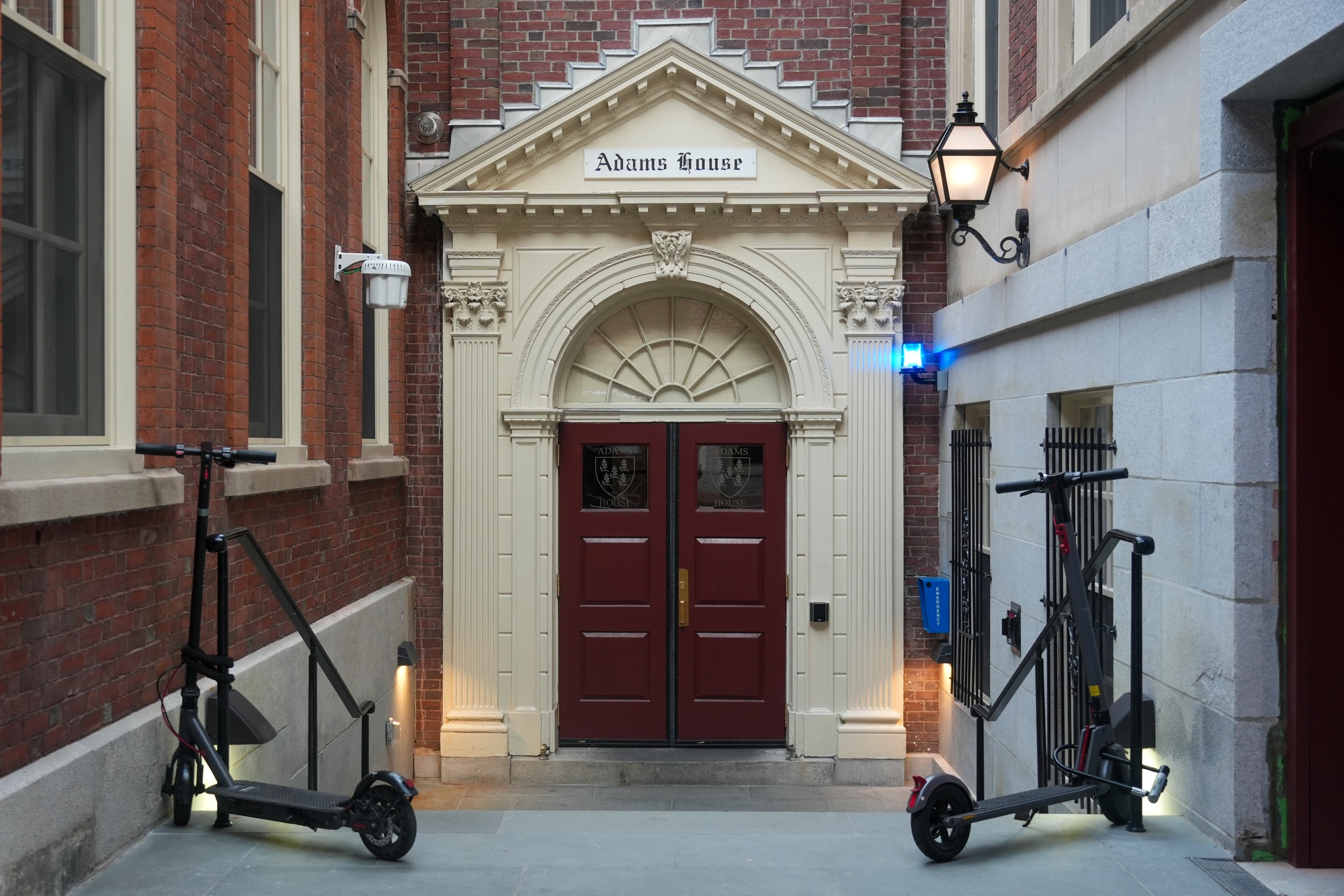 Scooters Damage Stonework in Newly Renovated Adams House | News | The ...