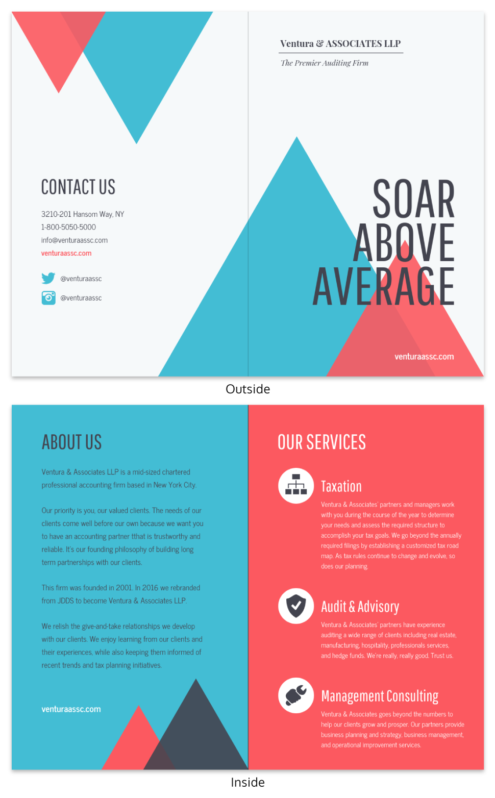 Bi Fold Brochure Template Powerpoint