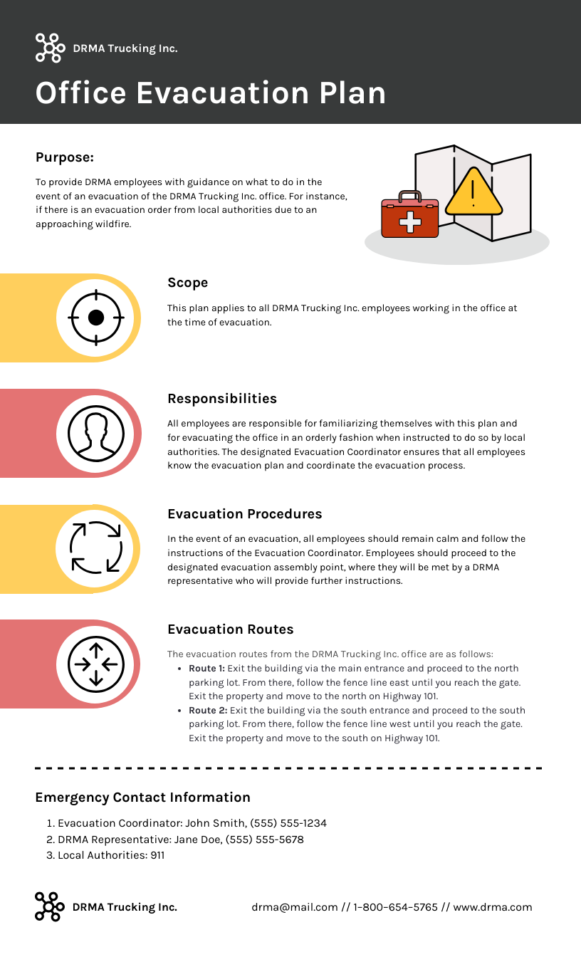 Emergency Evacuation Plan Template