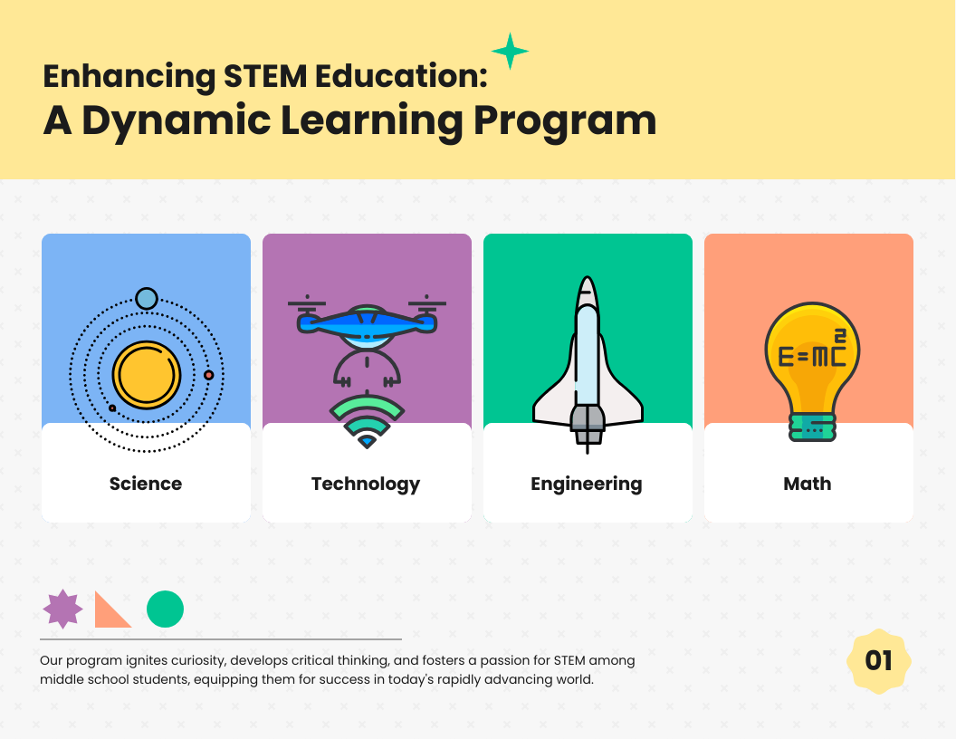 Colorful STEM Education Program Presentation