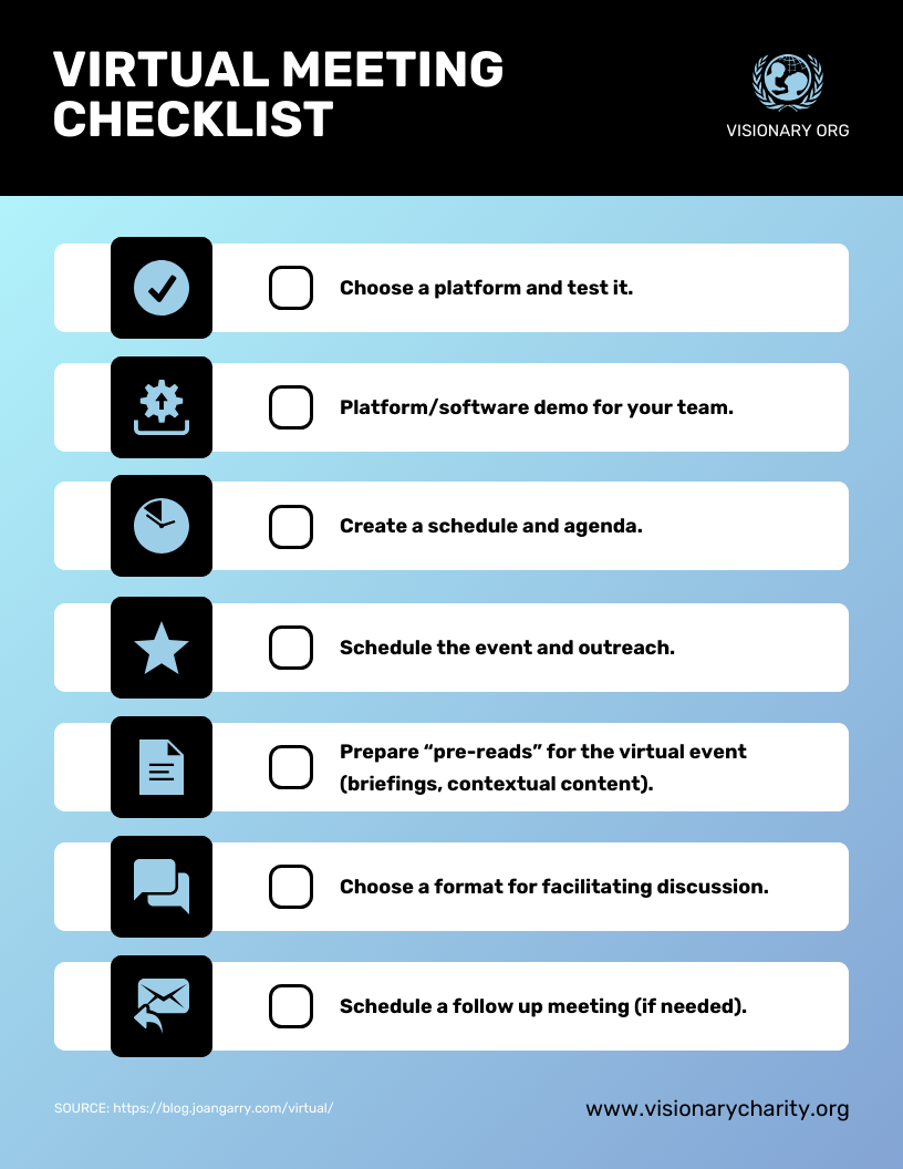Conference Room Set Up Checklist