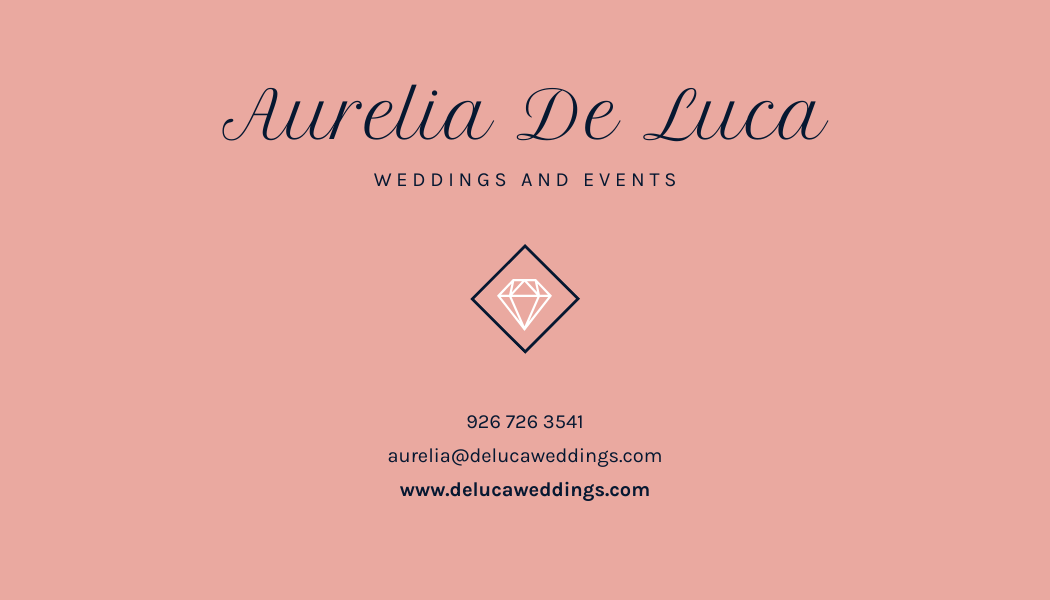 Wedding Event Planner Business Card Template