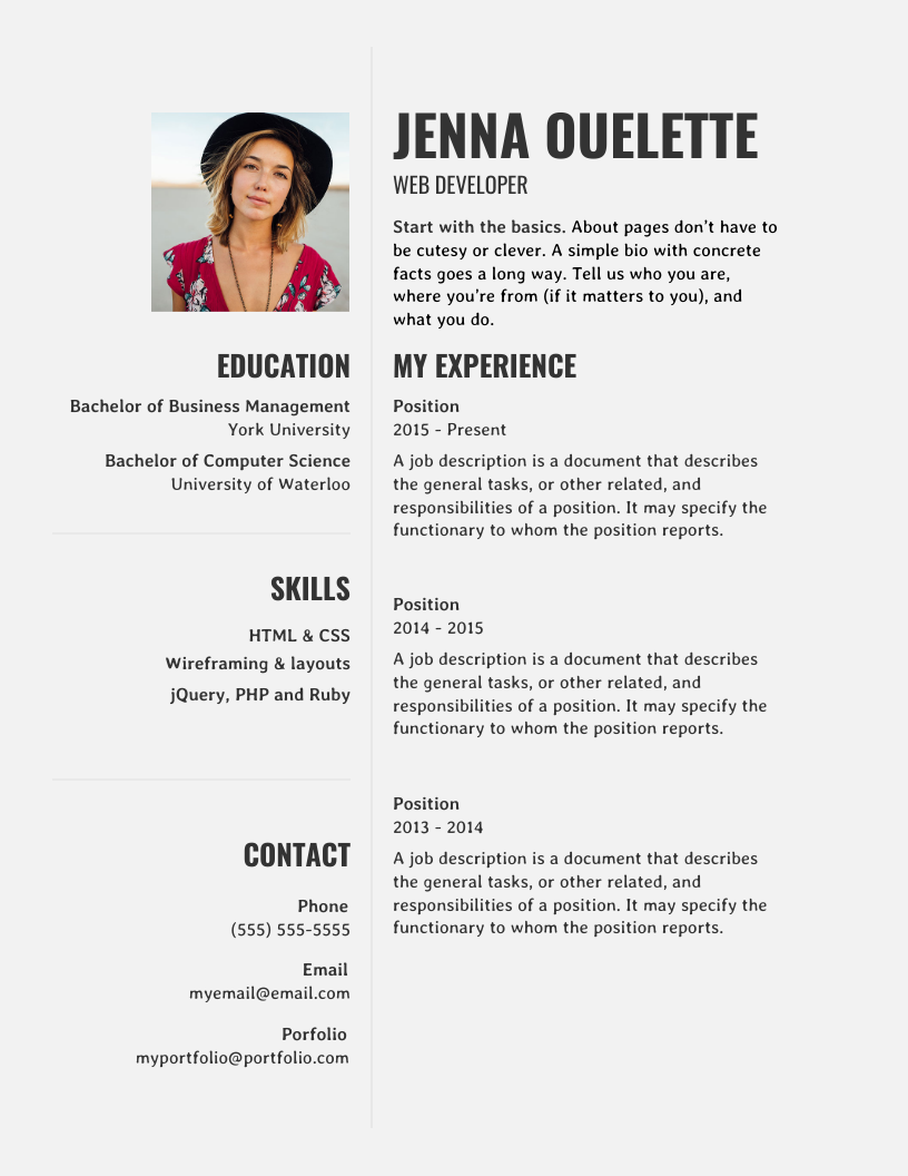 Simple Resume Templates Turtleladeg