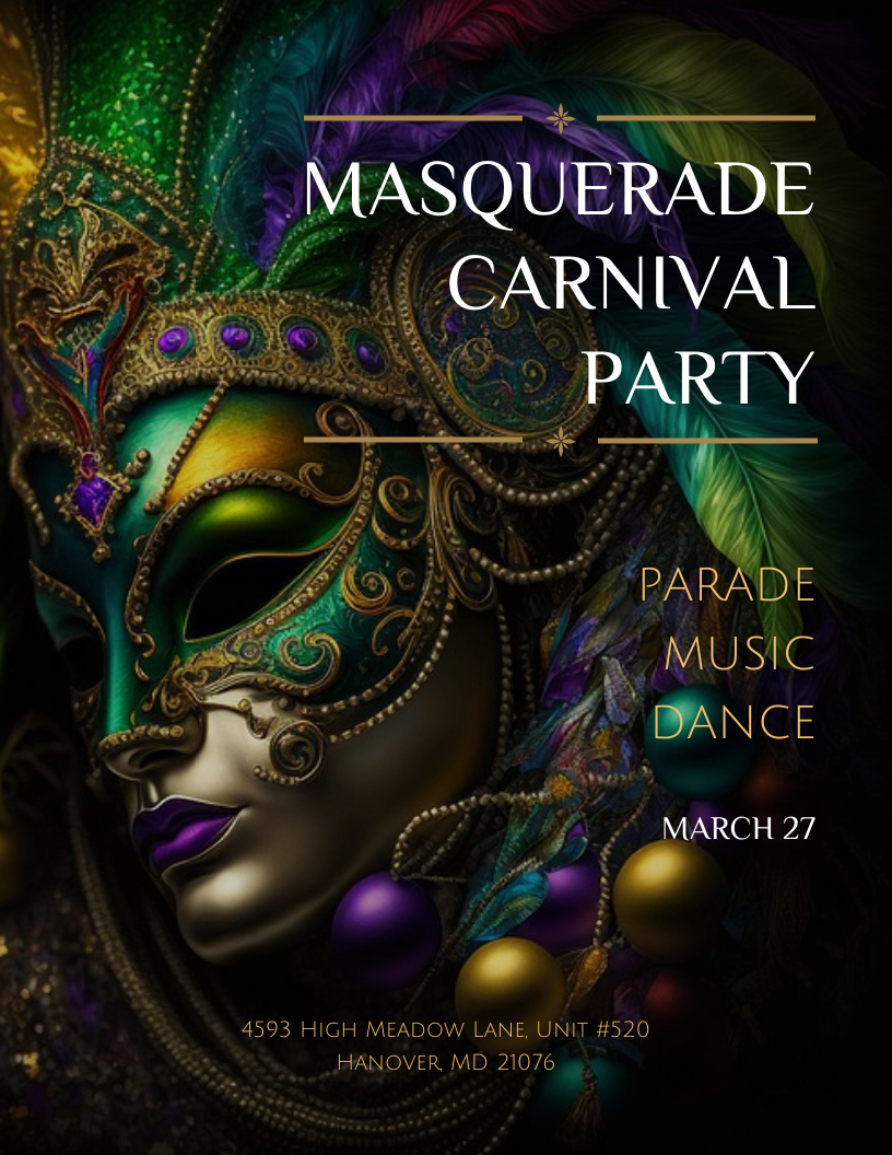 Masquerade Poster Template