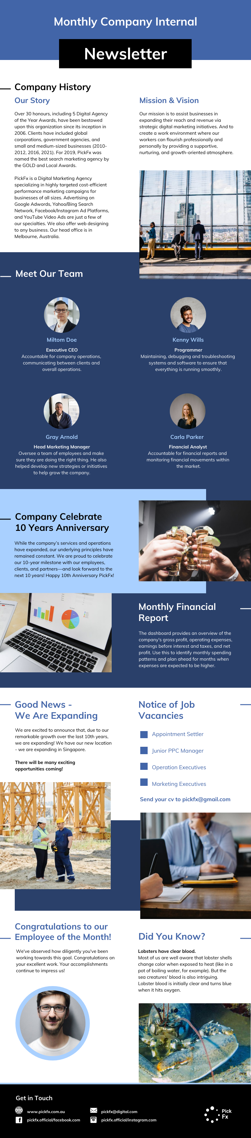 Internal Newsletter Template