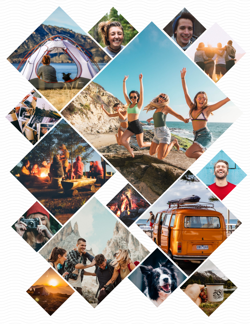 Multi Diamond Photo Collage Venngage