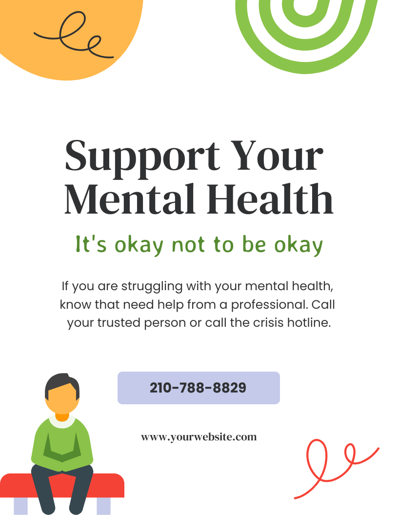 Minimalist Mental Health Abstract Urgent