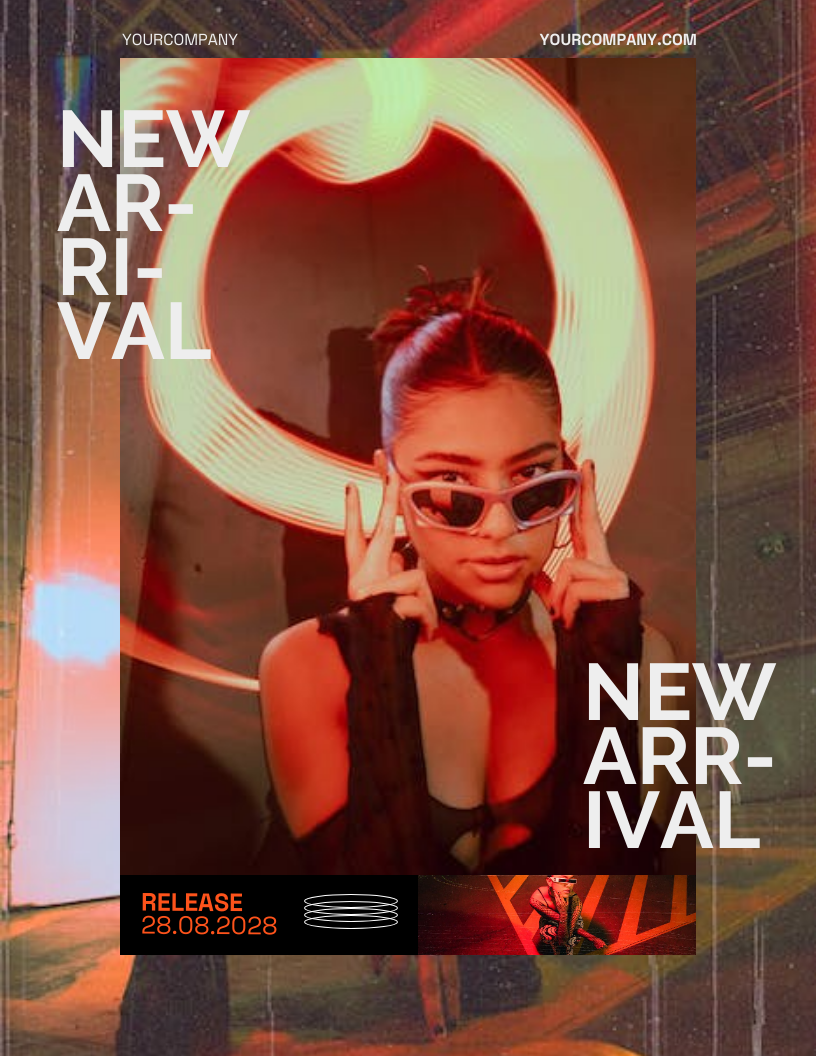 Magazine Layout Fashion Poster Template